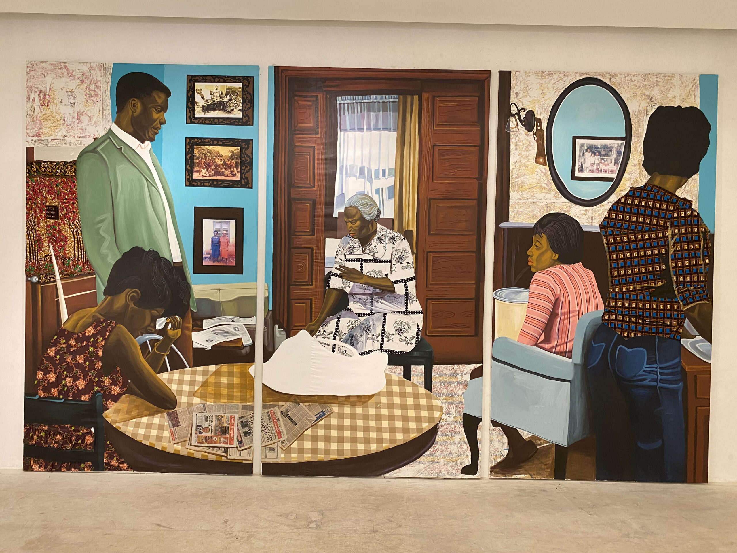 Artist creates performative figures in diverse scenarios | Arts Ghana ...